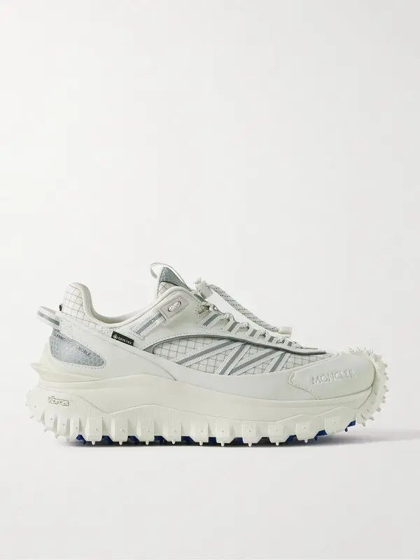 Moncler Trailgrip Gtx Leather-trimmed Sneakers