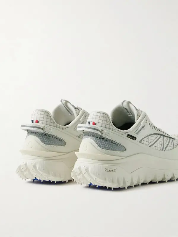 Moncler Trailgrip Gtx Leather-trimmed Sneakers