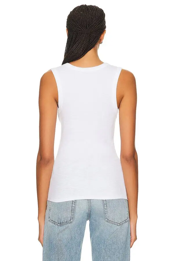 enza costa - Enza Costa Textured Rib Sleeveless Tank Top