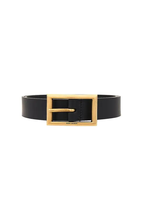 Saint Laurent Rectangle Buckle Belt