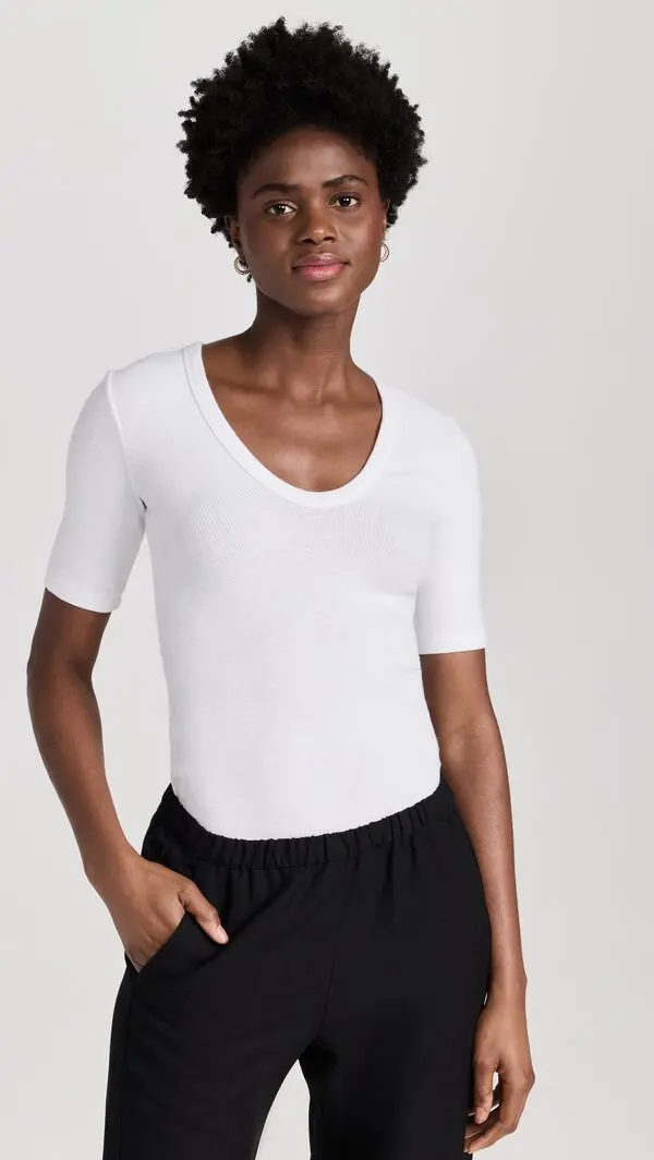 Enza Costa Textured Rib Top
