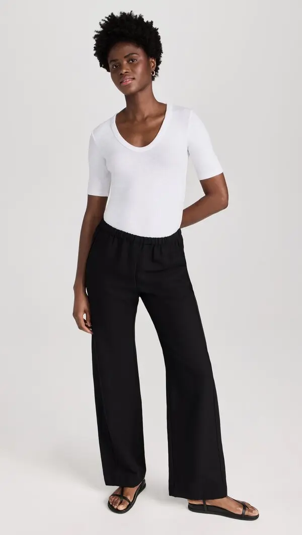 Enza Costa Textured Rib Top