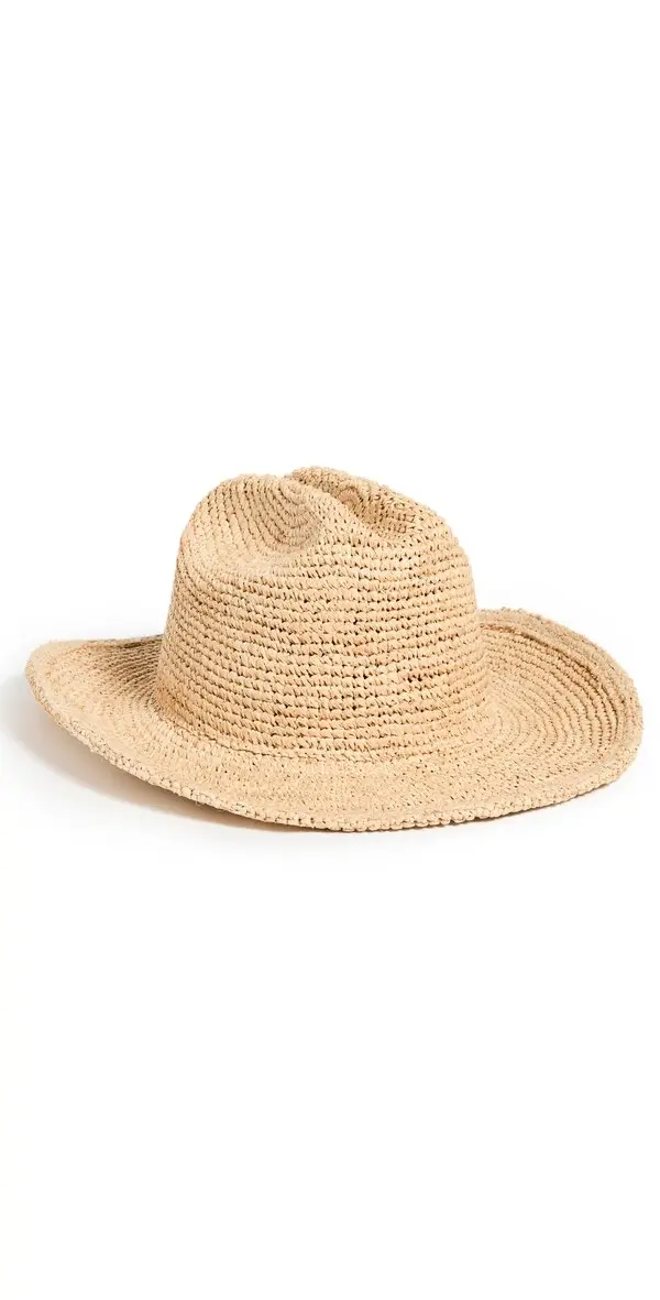 Lack Of Color Raffia Cowboy Hat - Natural