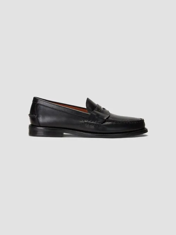 Polo Ralph Lauren Alston Penny Full-grain Loafers - Black