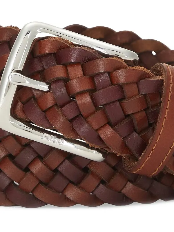 Ralph Lauren Westend Braided Leather Belt