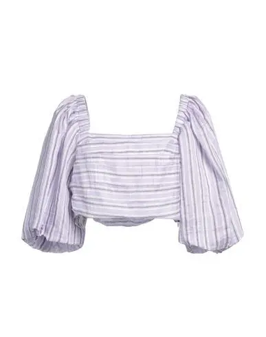 Sandro Striped Crop Top