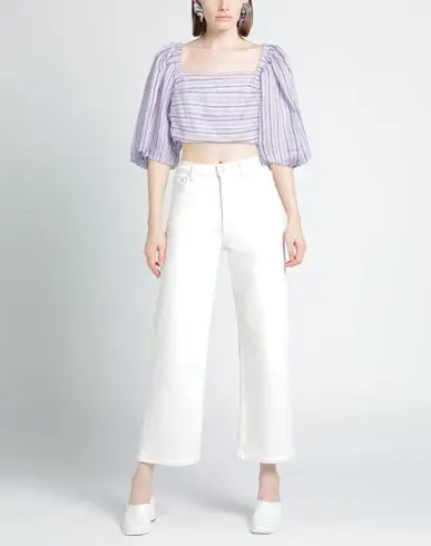 Sandro Striped Crop Top