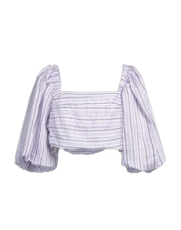 Sandro Striped Crop Top