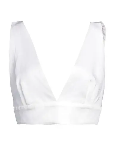 Sandro Woven Crop Top - White