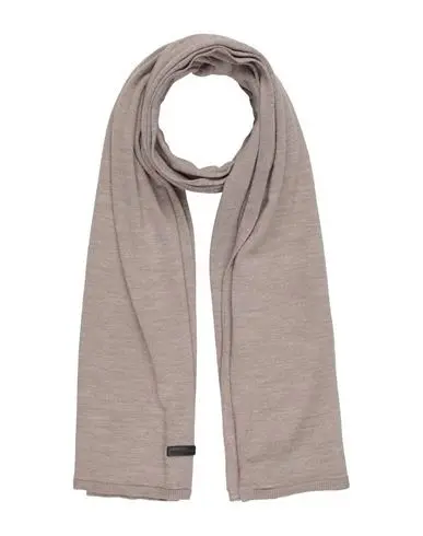 Emporio Armani Scarf Taupe Virgin Wool, Metallic Fiber - Grey