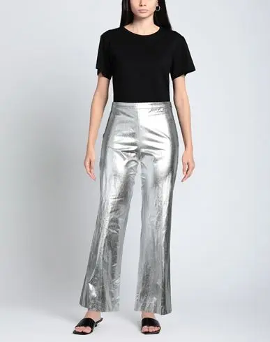 Sandro Flared Metallic Pants