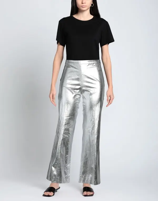 Sandro Flared Metallic Pants