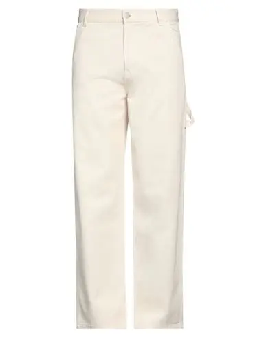 Sandro Straight Leg Gabardine Cargo Pants - White
