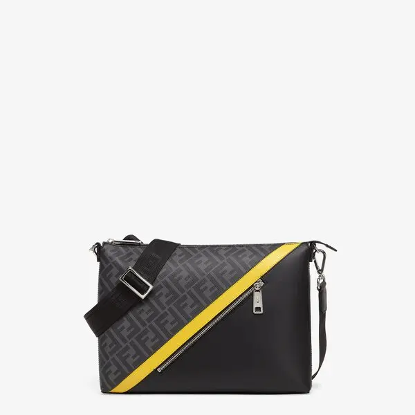 Fendi Diagonal Messenger Bag - Grey