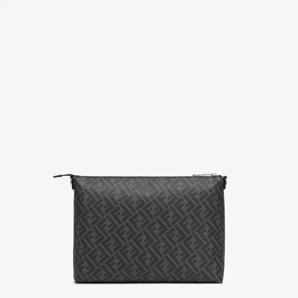 Fendi Diagonal Messenger Bag - Grey