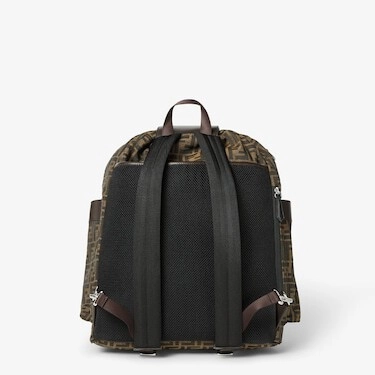 Fendi Jacquard Backpack With Ff Motif