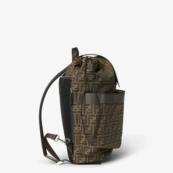 Fendi Jacquard Backpack With Ff Motif - Multicolour