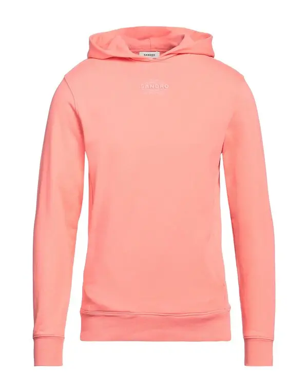 Sandro Cotton Blend French Terry Sweatshirt - Coral