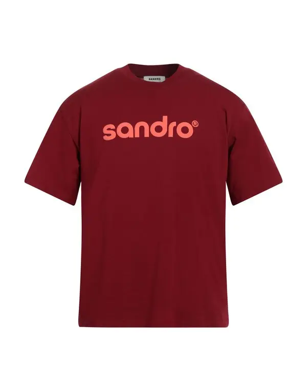 Sandro T-shirt Size Cotton, Elastane