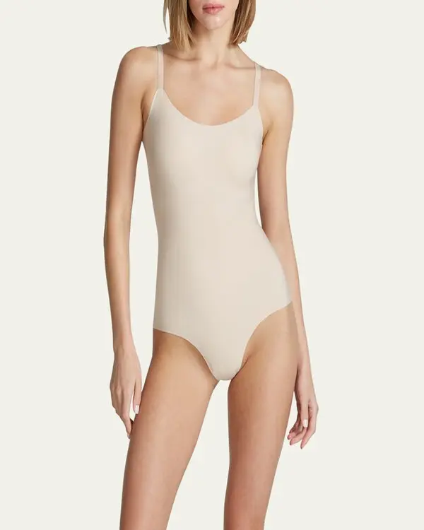 Commando Zone Smoothing Scoop-neck Bodysuit - Tnu-beige