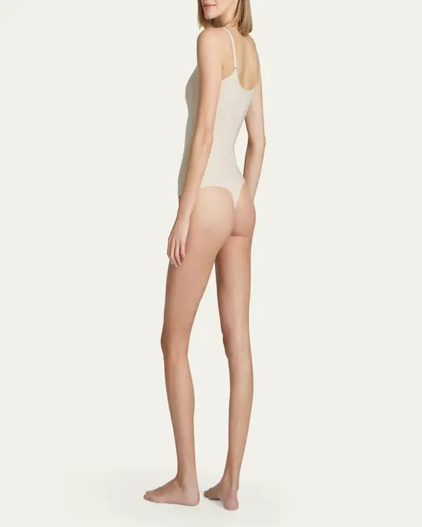 Commando Zone Smoothing Scoop-neck Bodysuit - Tnu-beige