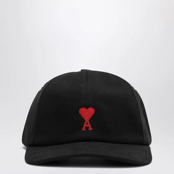 Ami Baseball Cap With Logo - Black