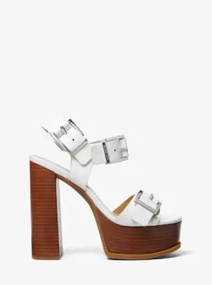Michael Kors Colby Leather Platform Sandal