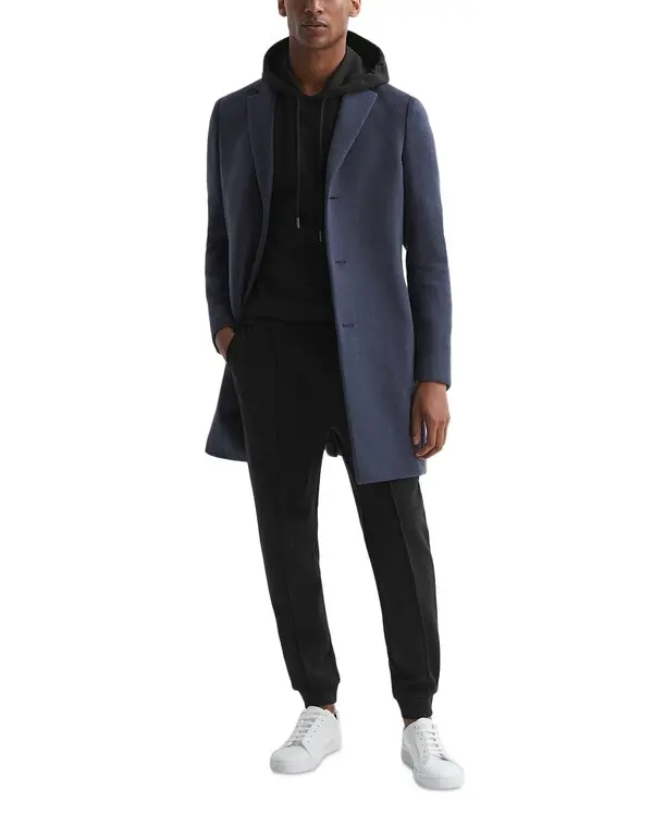 REISS Premier Interlock Drawstring Pants - Black