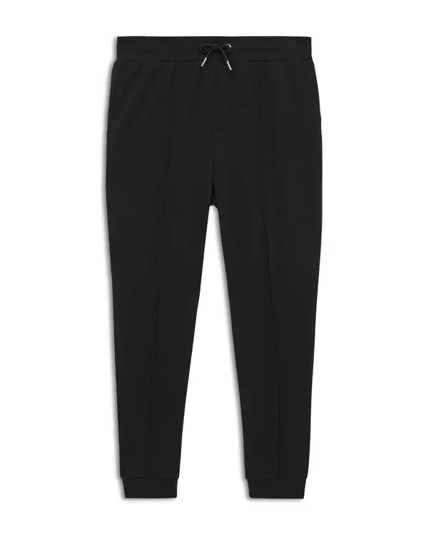 REISS Premier Interlock Drawstring Pants - Black
