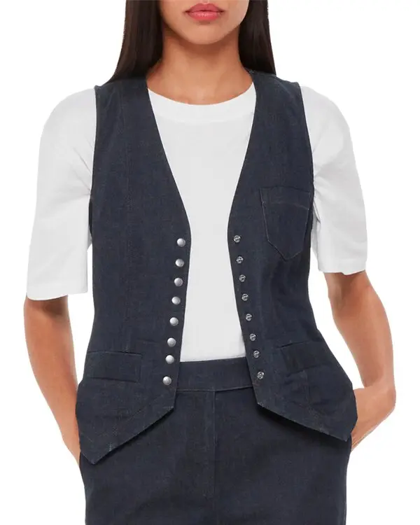 Whistles Joanna Denim Vest
