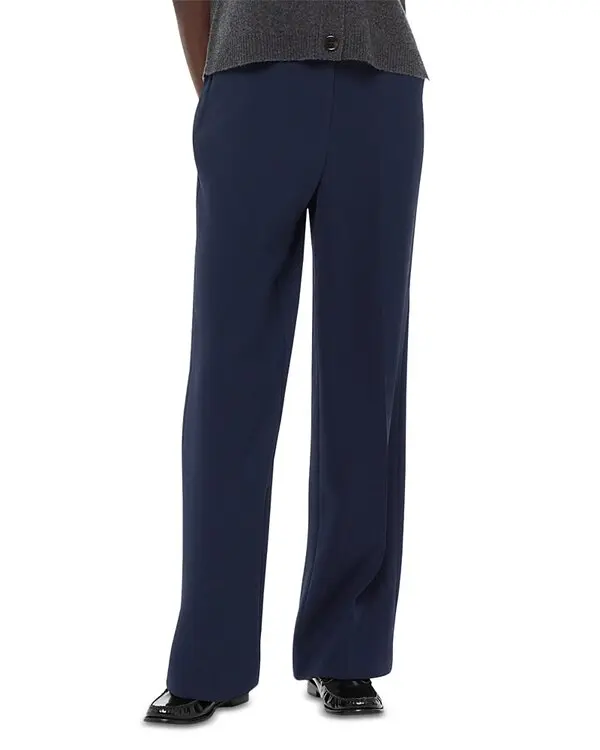 Whistles Ultimate Wide Leg Trousers - Navy