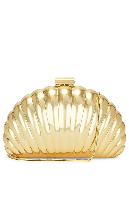 Simkhai Monet Shell Clutch - Gold