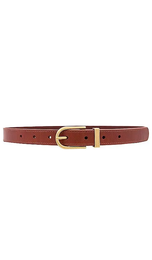 FRAME Simple Art Deco Belt In Cognac