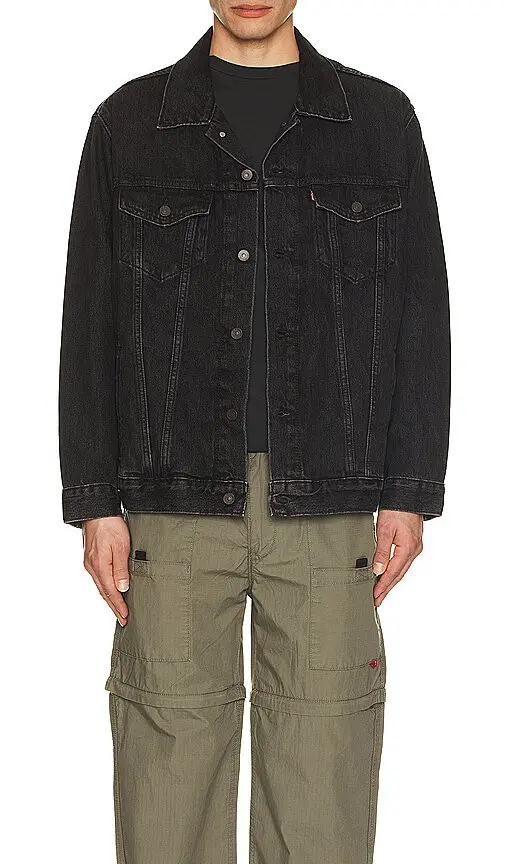 LEVI'S Relaxed Fit Trucker Jacket In Black