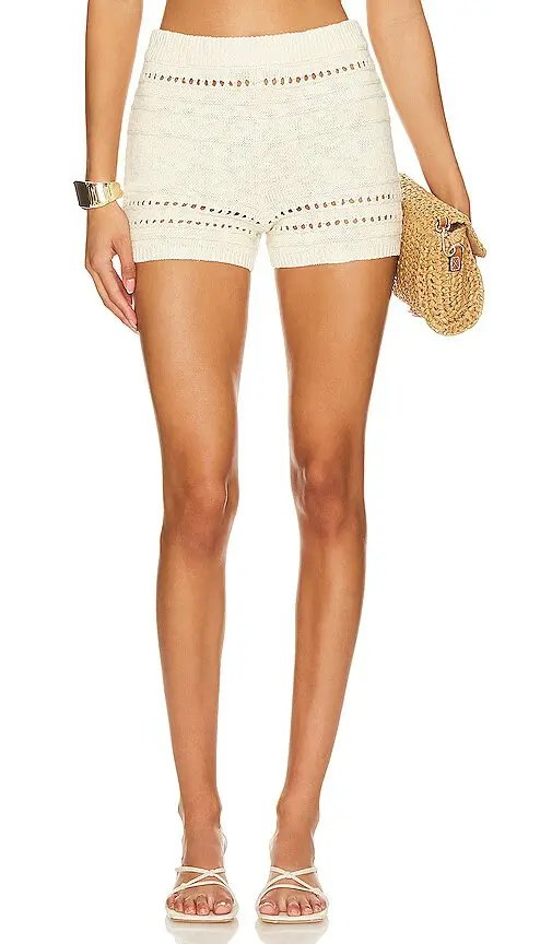 Tularosa Marisol Crochet Knit Mini Shorts