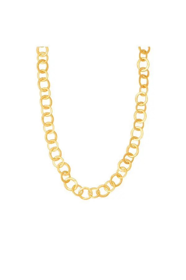 KENNETH JAY LANE Satin Open Ring Necklace - Gold