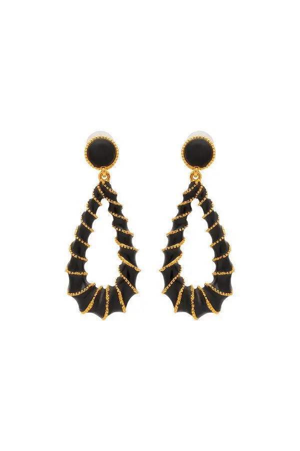 KENNETH JAY LANE Plated Teardrop Earrings