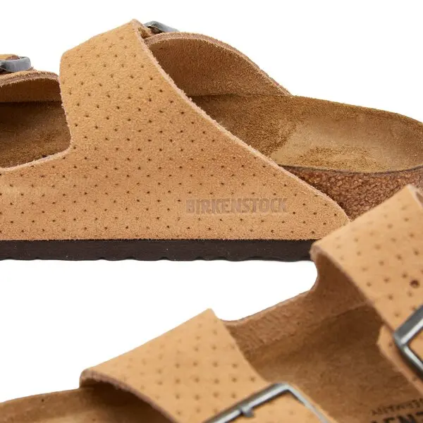 BIRKENSTOCK Arizona Embossed Suede Sandals