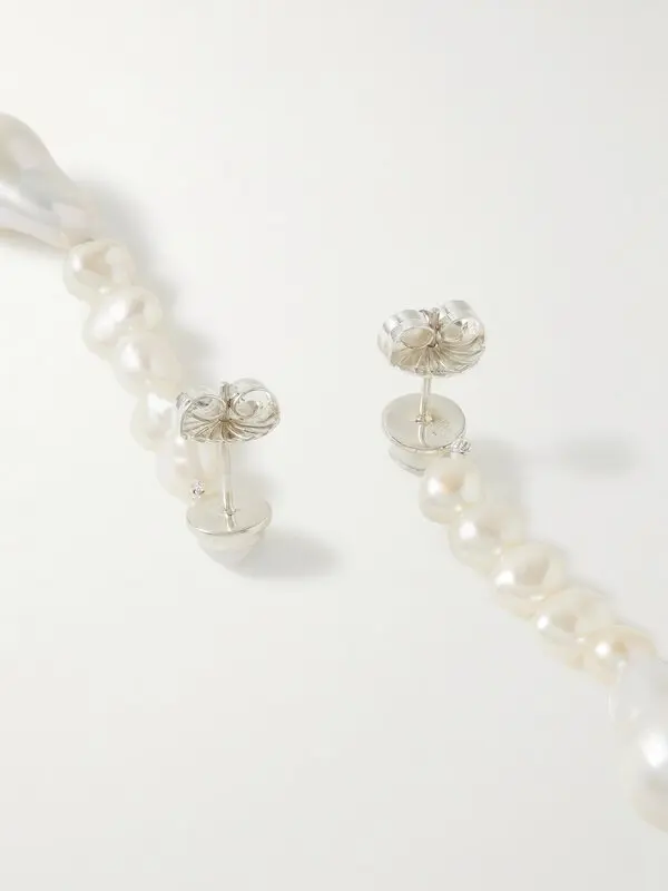 Agmes Emmanuel Recycled Pearl Drop Earrings