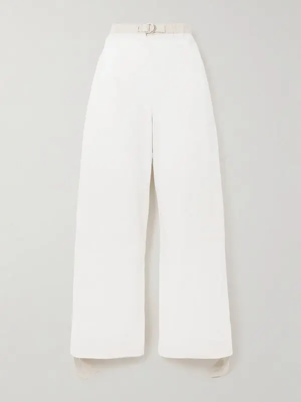 JIL SANDER Belted Straight-leg Pants - White