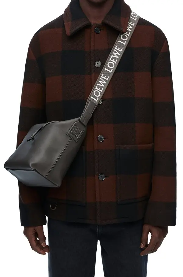 Loewe Small Cubi Crossbody Bag - Dark Grey