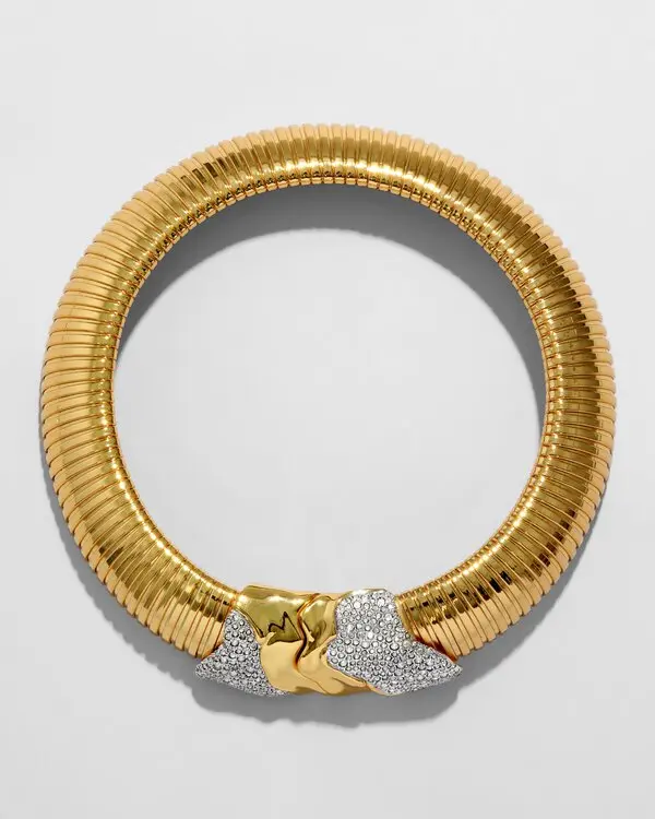 Alexis Bittar Solanales Tubogas Collar Necklace - Gold