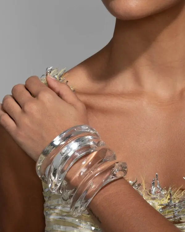 Alexis Bittar Liquid Lucite Wave Cuff Bracelet
