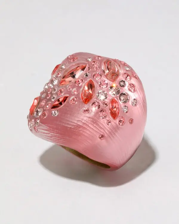 Alexis Bittar Confetti Crystal Lucite Puffy Ring