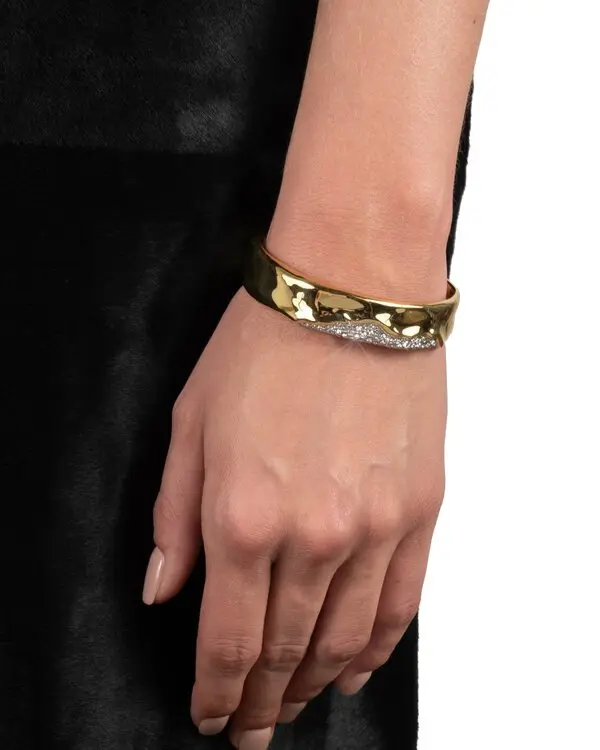 Alexis Bittar Solanales Crystal Cuff Bracelet - Gold