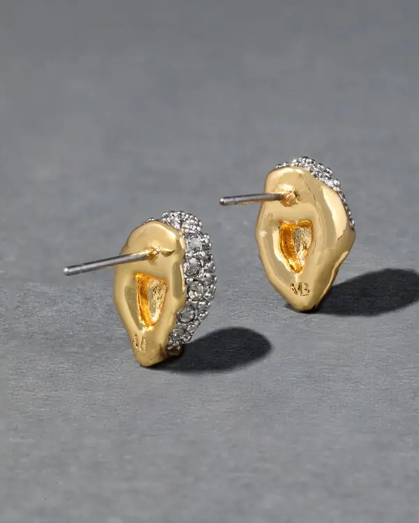 Alexis Bittar Solanales Crystal Pebble Stud Earrings