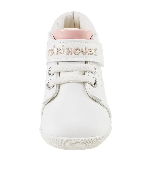 MIKI HOUSE Velcro-strap High-top Sneakers - Pink