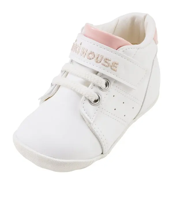 MIKI HOUSE Velcro-strap High-top Sneakers - Pink