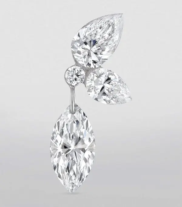 MARIA TASH Grand Marquise Pear Diamond Echo Earring