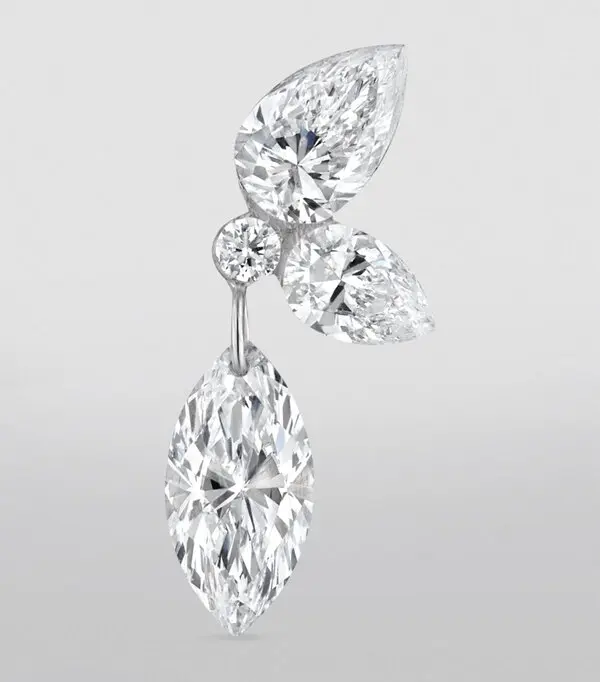 MARIA TASH Grand Marquise Pear Diamond Echo Earring